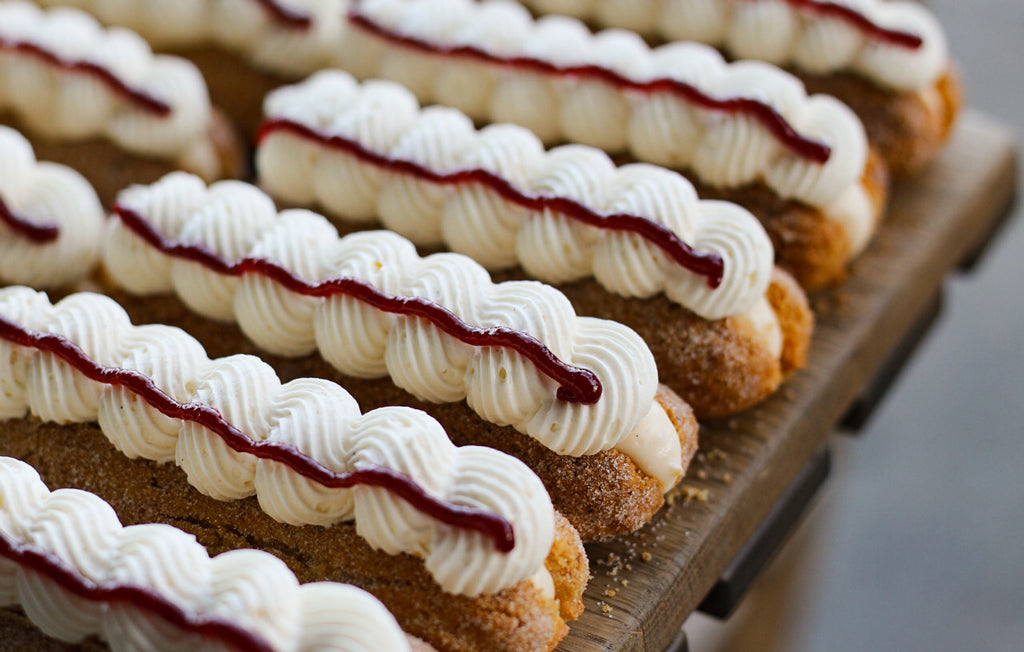 Jam Doughnut Eclair | Cubby Bakehouse Chinderah | Bakeries Tweed Heads